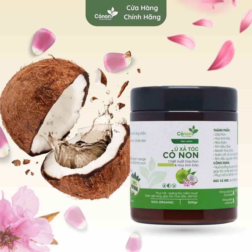 Kem Ủ Xả Tóc Dừa Non & Hoa Anh Đào » Cỏ Non